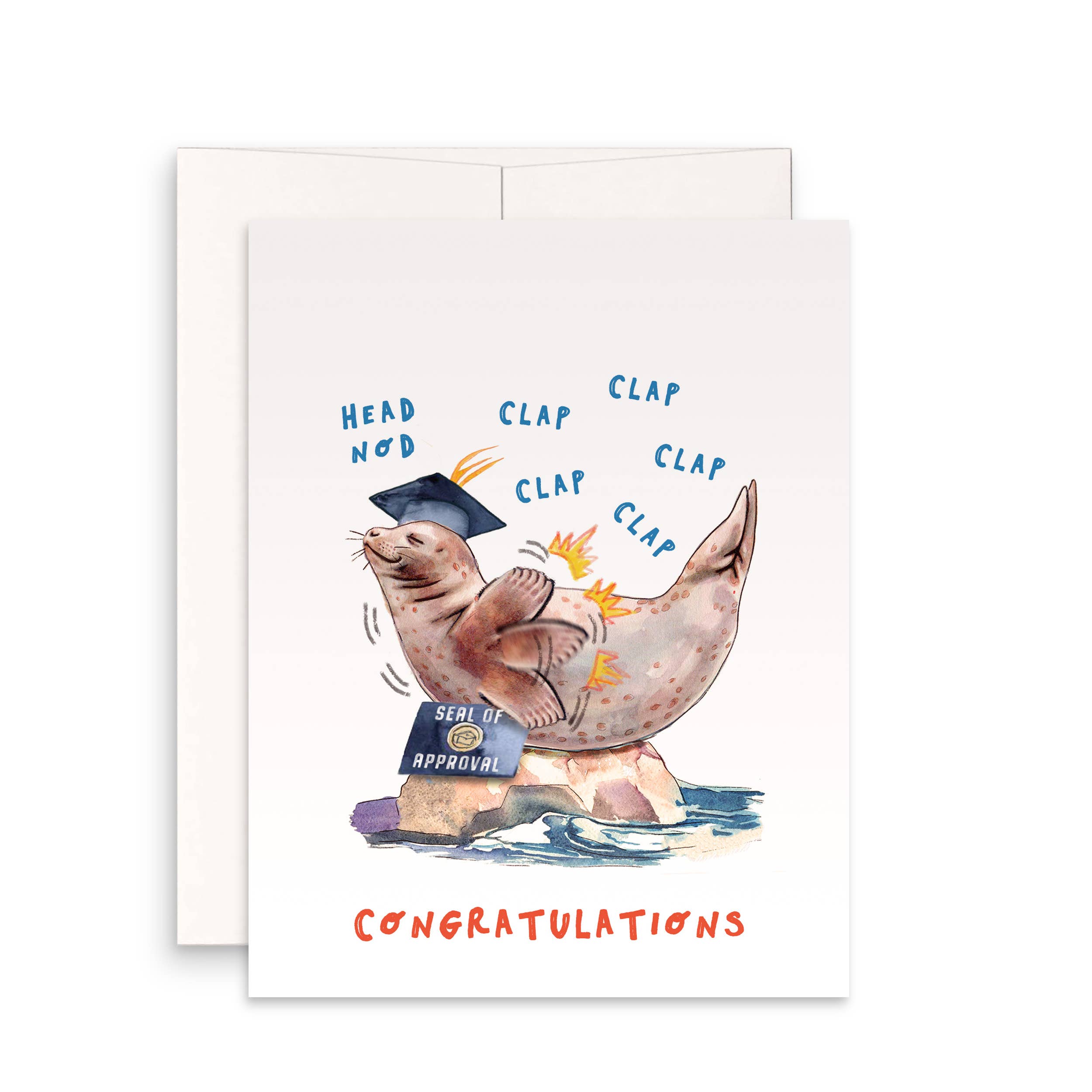 Seal Of Approval Congratulations - Funny Graduation Card – Woolly Bear ...