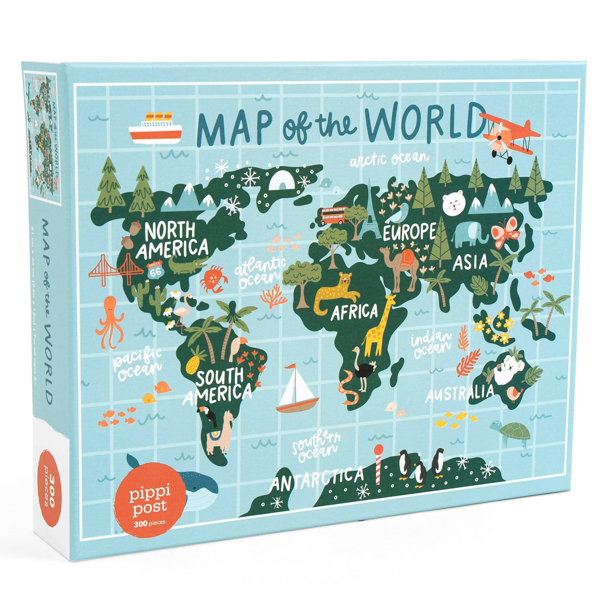 Map of the World - 300 Piece Jigsaw Puzzle – Woolly Bear Books and Gifts