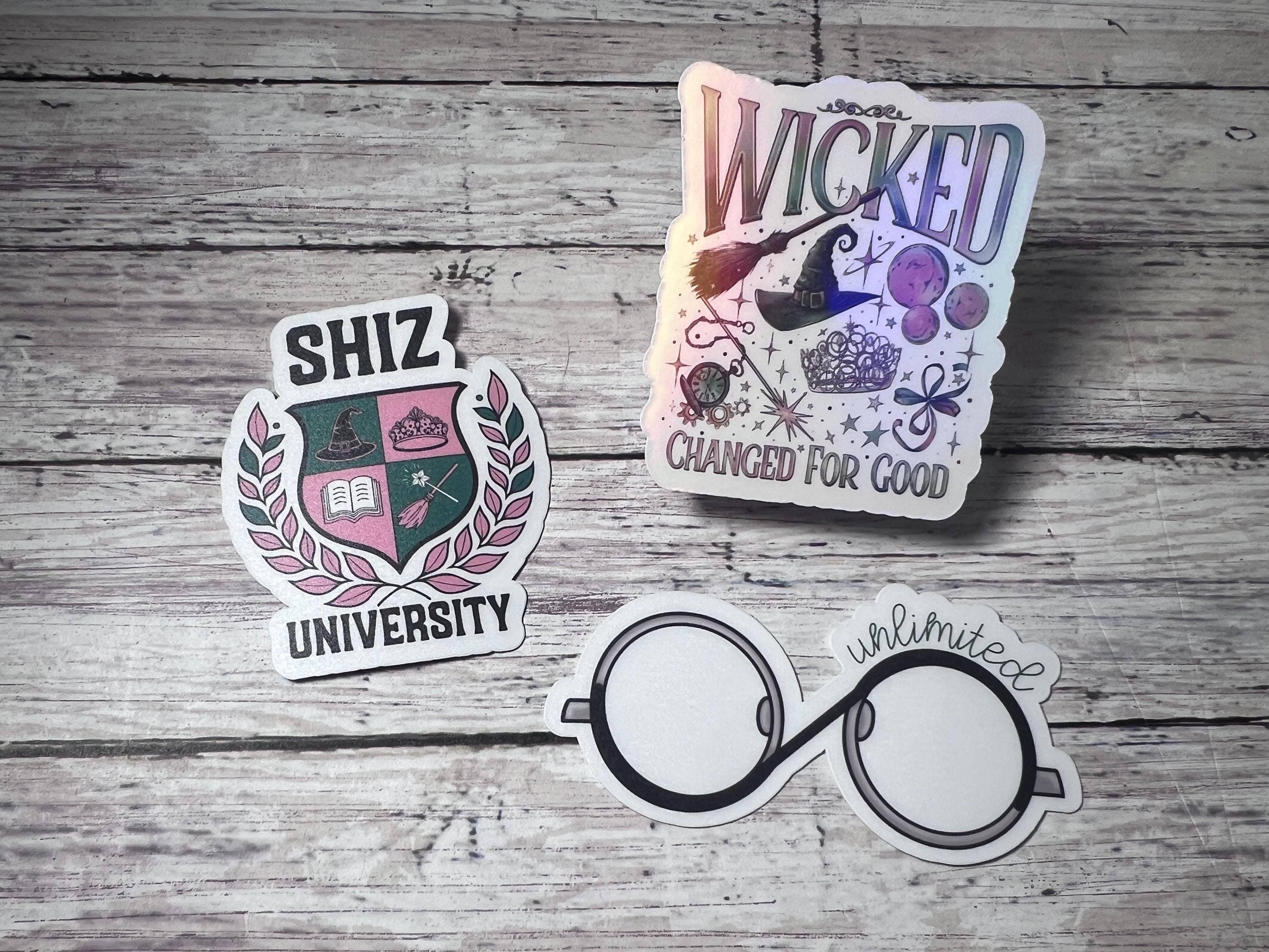 Wicked Elphaba & Glinda Inspired Sticker and Merch Set – Woolly Bear ...